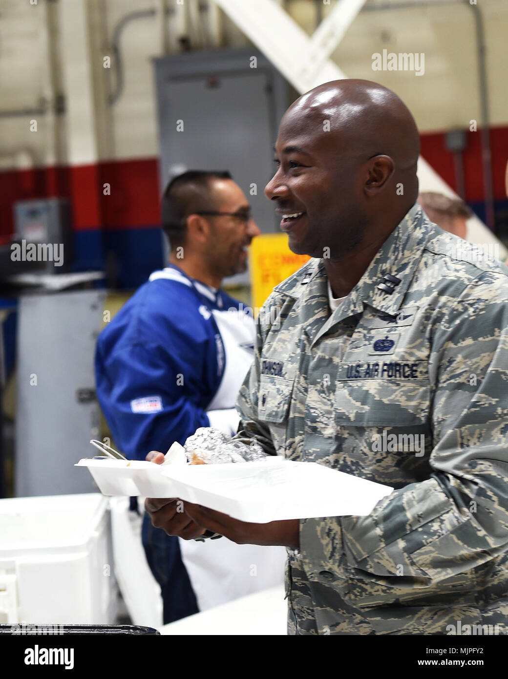 Capt. Terrance Johnson, assigned to the 273rd Cyber Operations Squadron ...