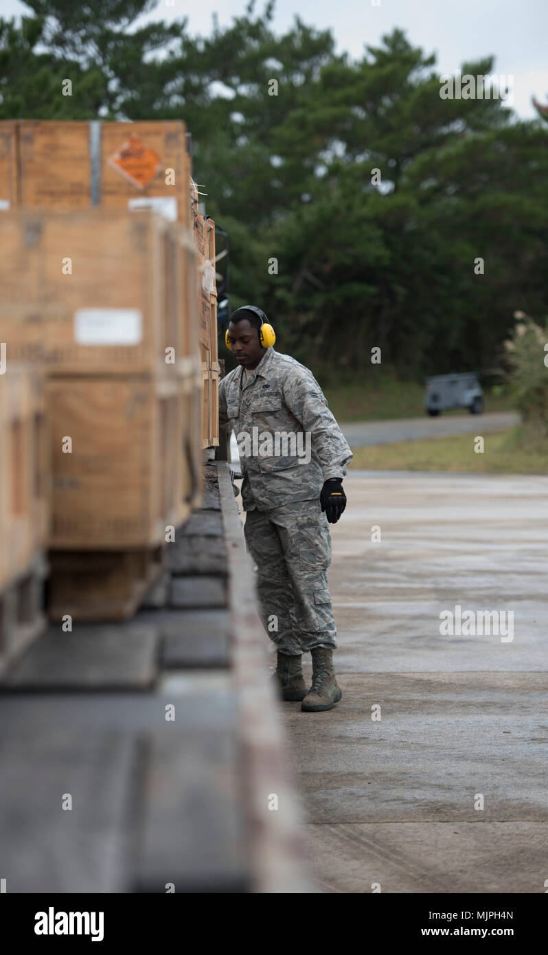 U.S. Air Force Airman 1st Class Isaiah Colter, 18th Munitions Squadron ...