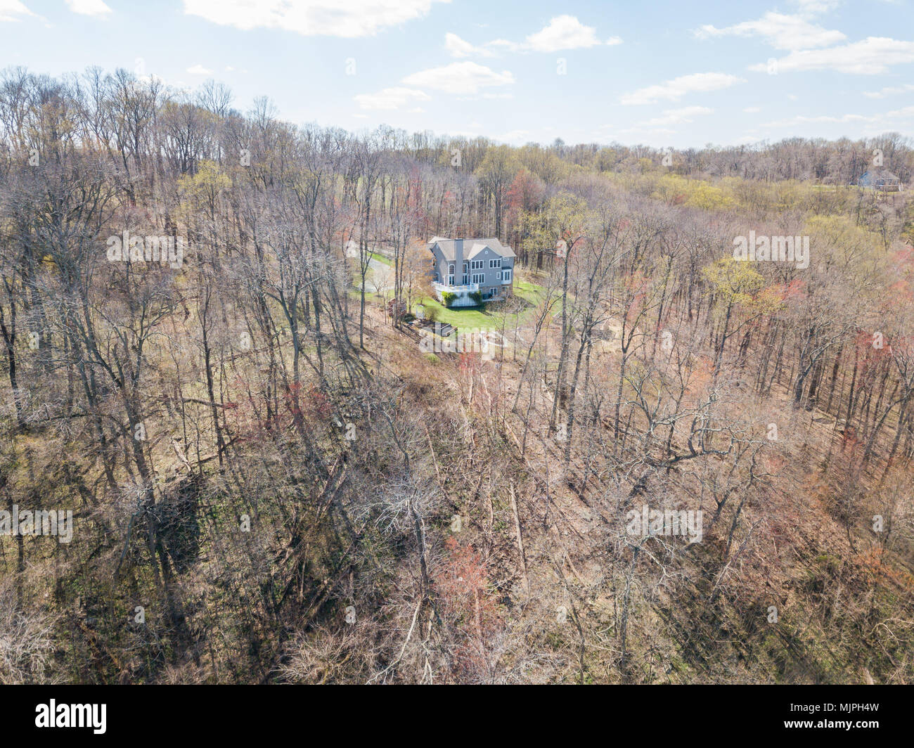 Aerial of Susquehanna River and Surrounding Area in Delta, Pennsylvania ...
