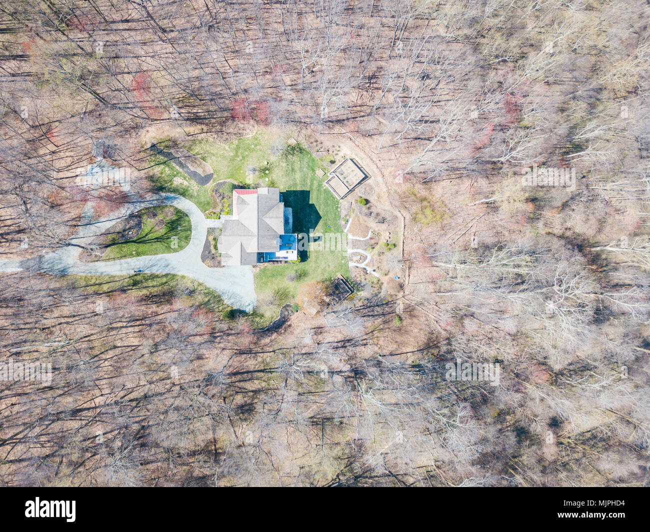 Aerial of Susquehanna River and Surrounding Area in Delta, Pennsylvania ...