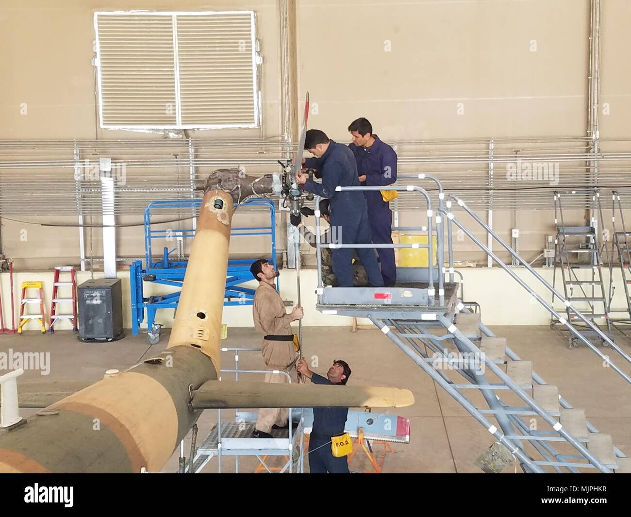 Aircraft maintainers from the Afghan Special Mission Wing’s 3d Squadron ...