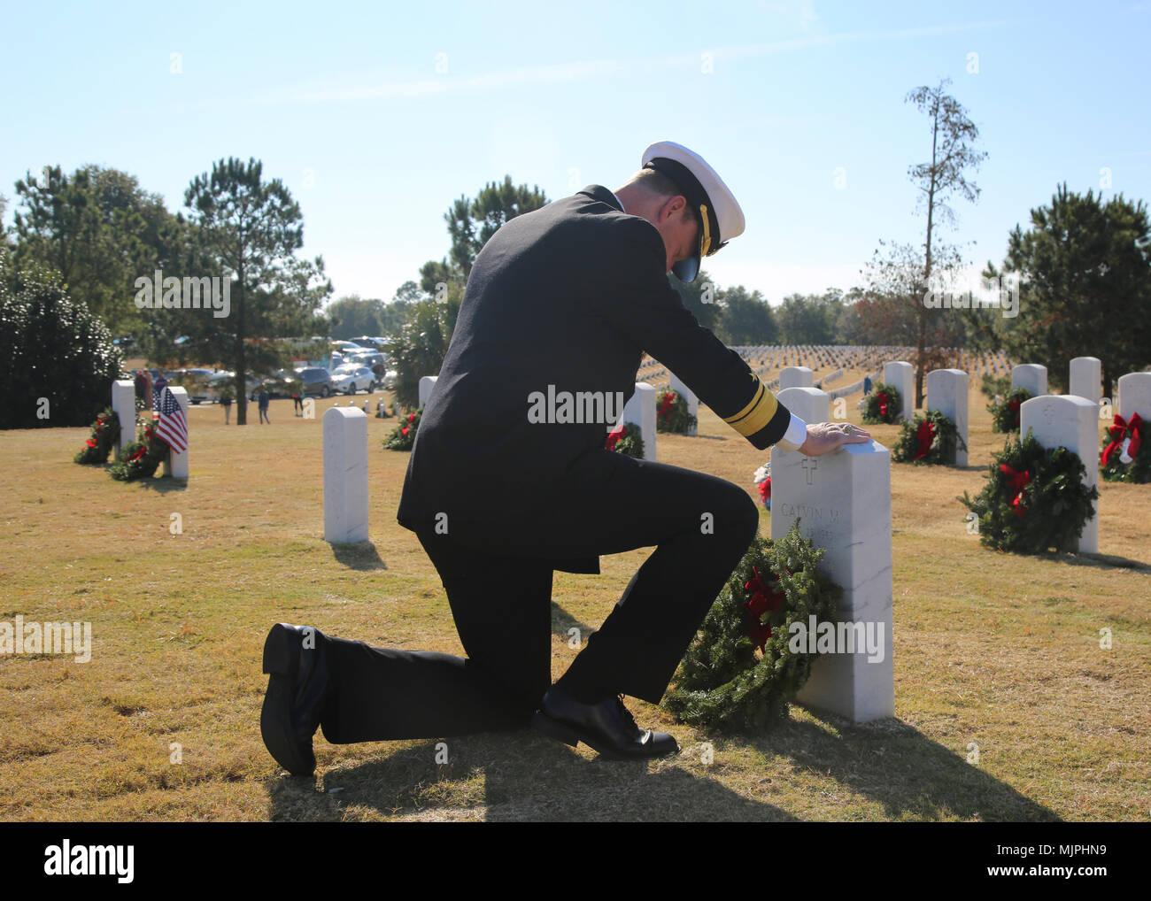 171216-N-DC046-001 PENSACOLA, Fla. (Dec. 16, 2017) Rear Adm. Kyle Cozad ...