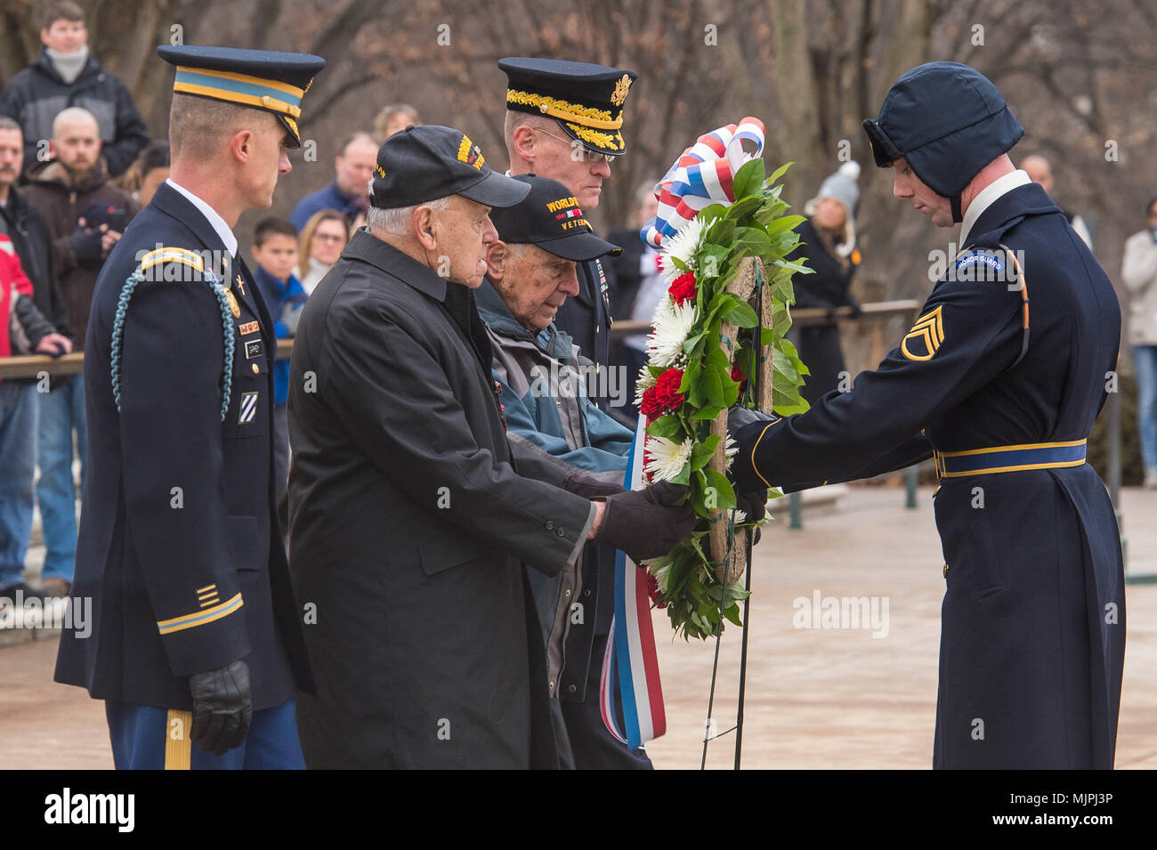 U.S. service members participate in an Army Special Honor Wreath Laying ...