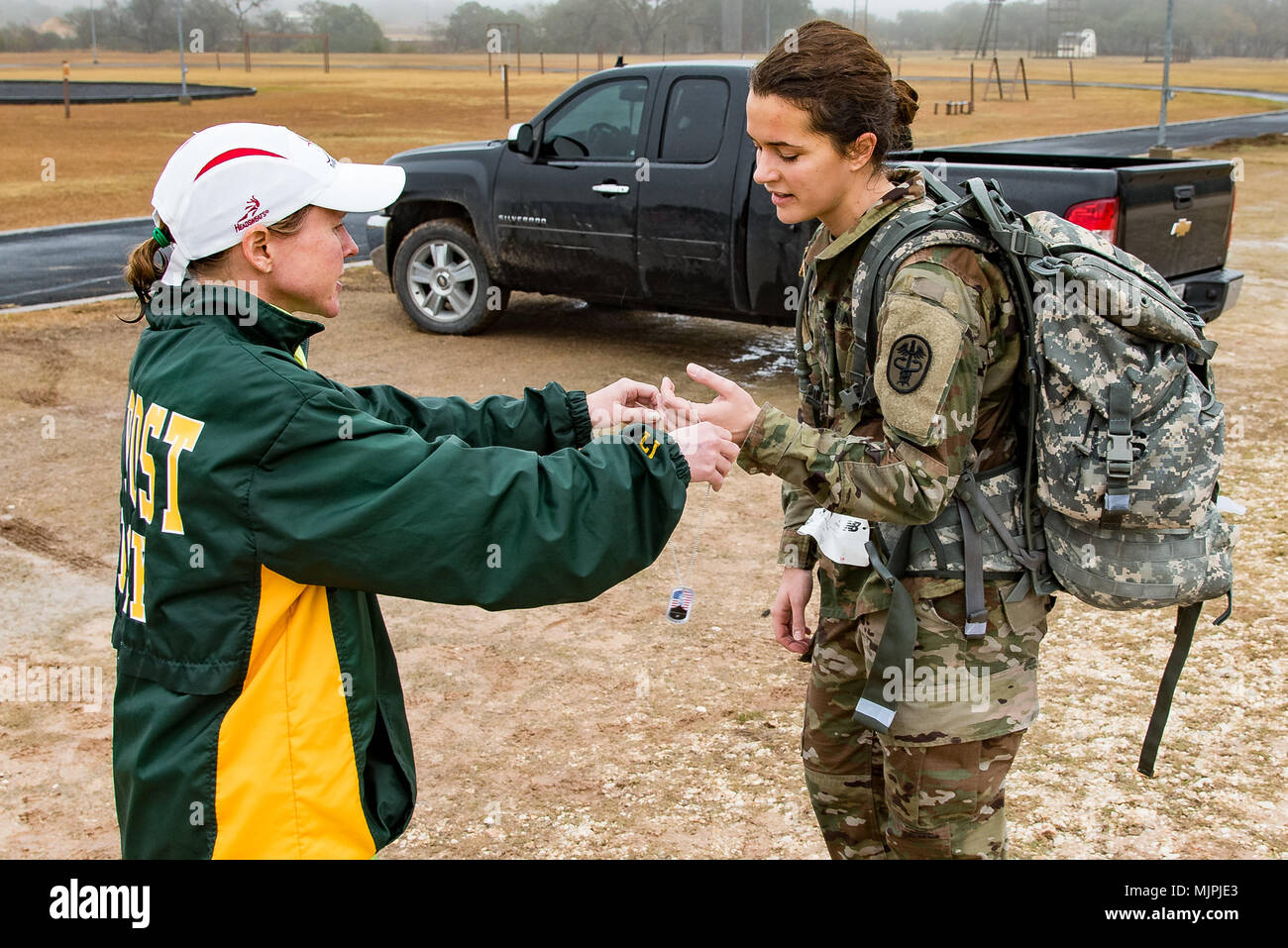 Brooke Army Medical Center Soldiers participate in their 12-Mile Ruck ...