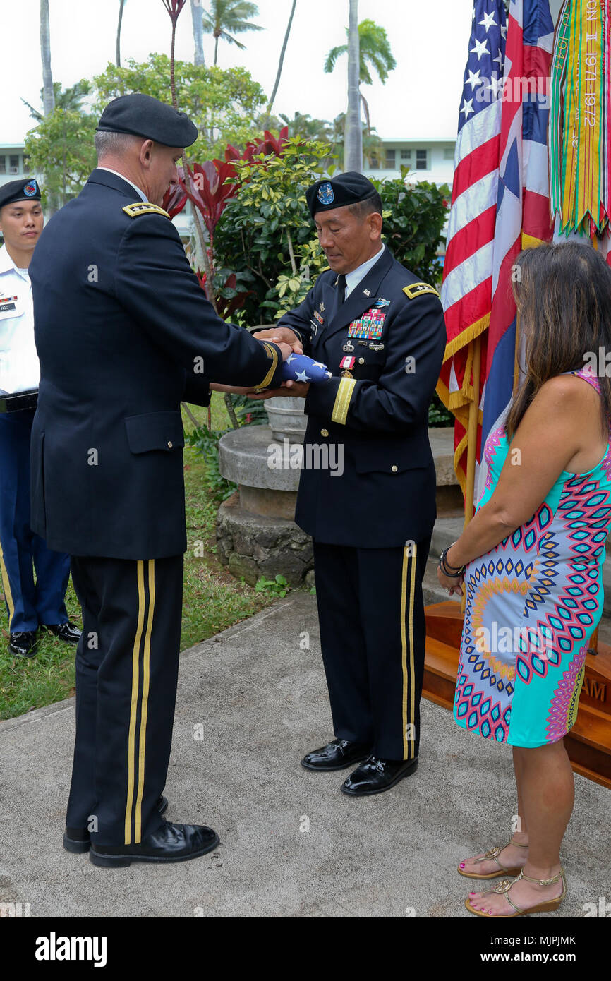 Commanding General of U.S. Army Pacific, Gen. Robert Brown, presents ...