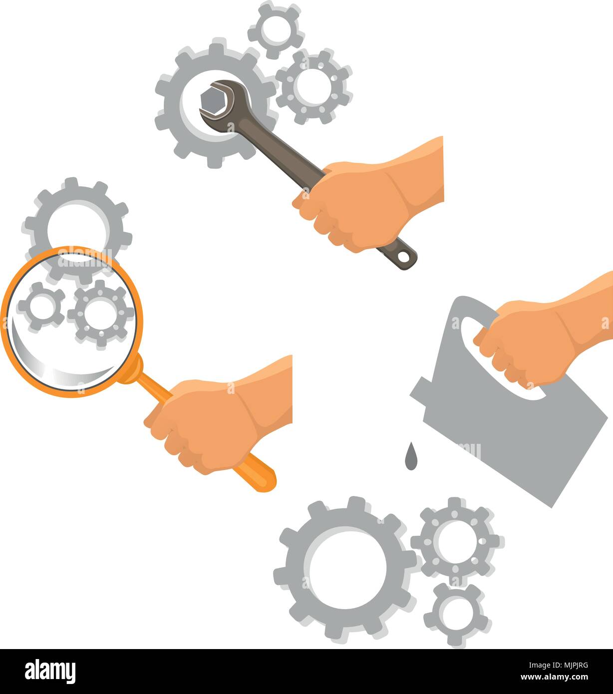 Car service maintenance icon set Stock Vector Images - Alamy