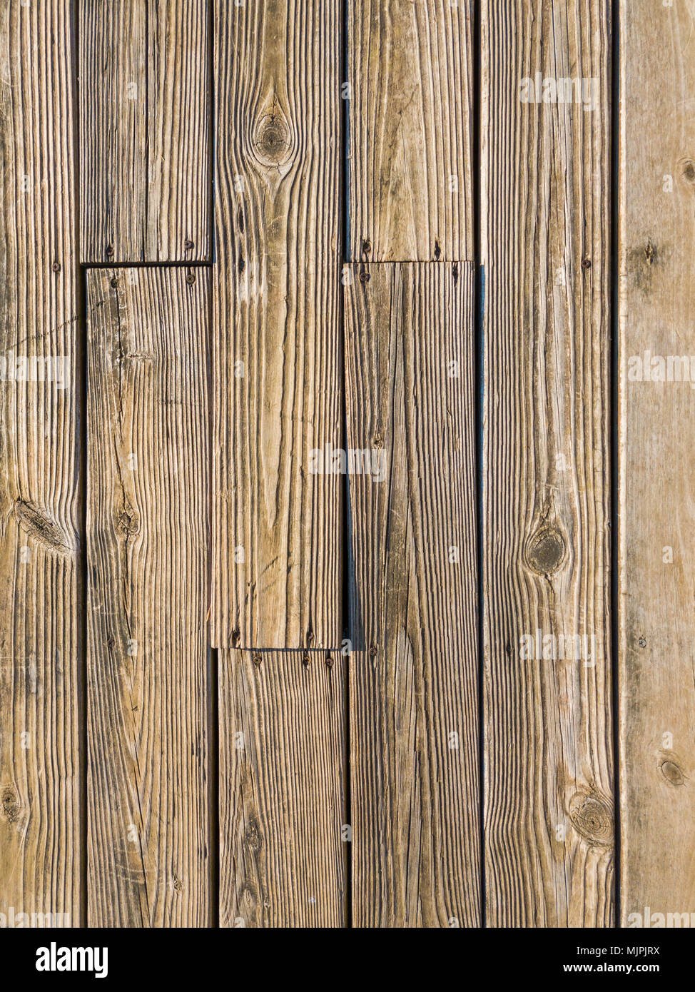 Weathered Wood Grain Texture on a Deck Stock Photo - Alamy