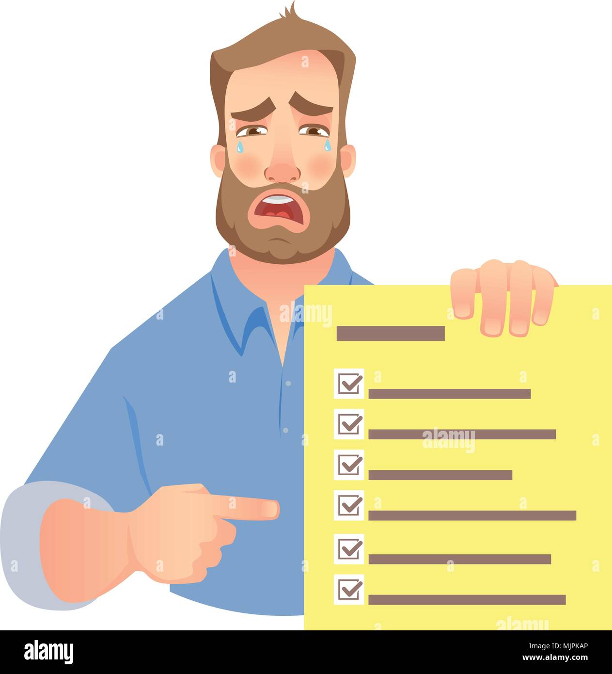 man holding checklist Stock Vector Image & Art - Alamy