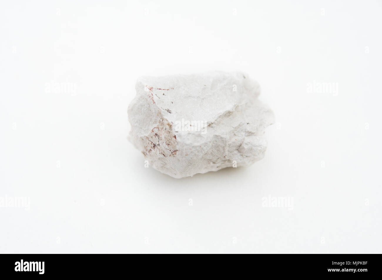 extreme close up with a lot of details of chalk rock isolated over ...