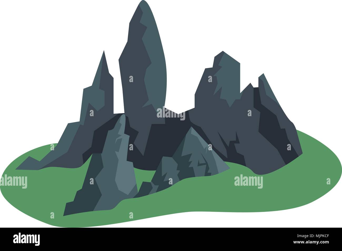 On rocky terrain Stock Vector Images - Alamy
