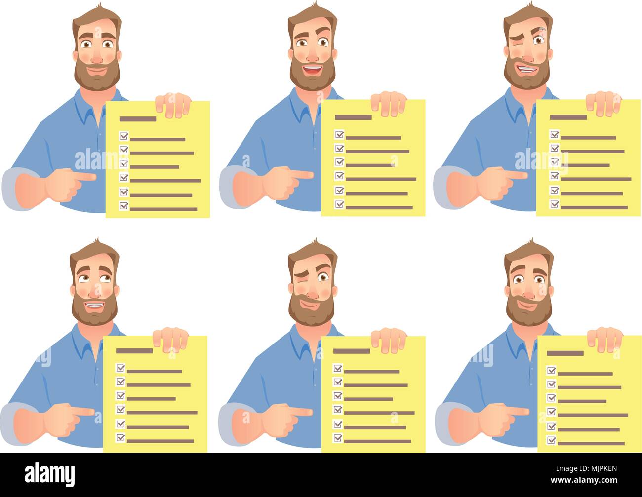 Checklist cartoon hi-res stock photography and images - Alamy