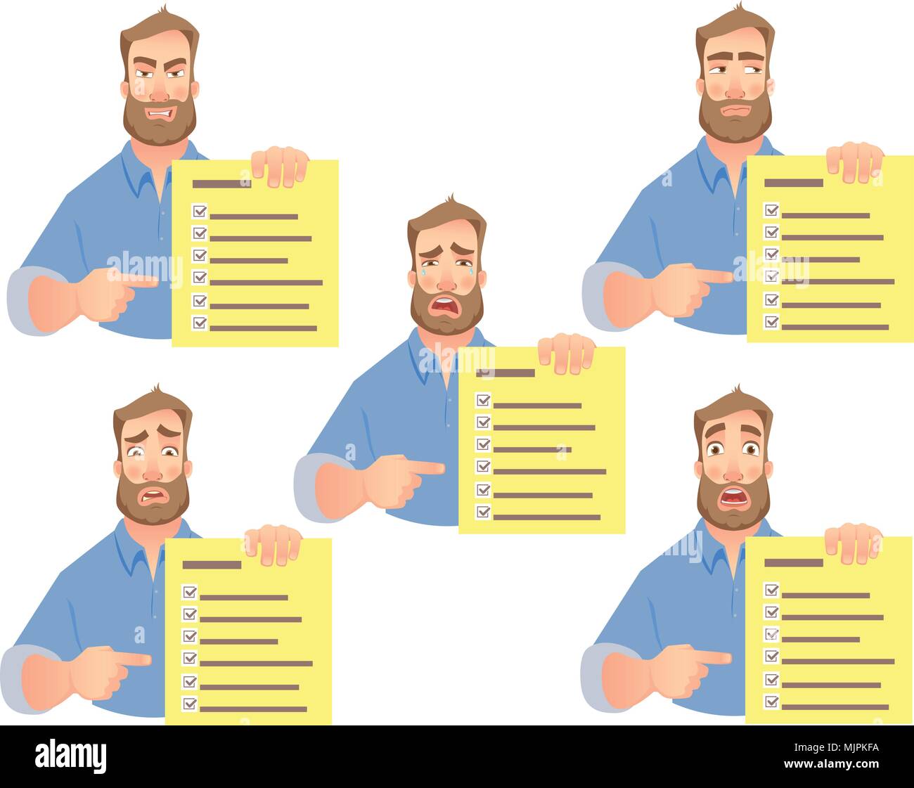 Unhappy test Stock Vector Images - Alamy