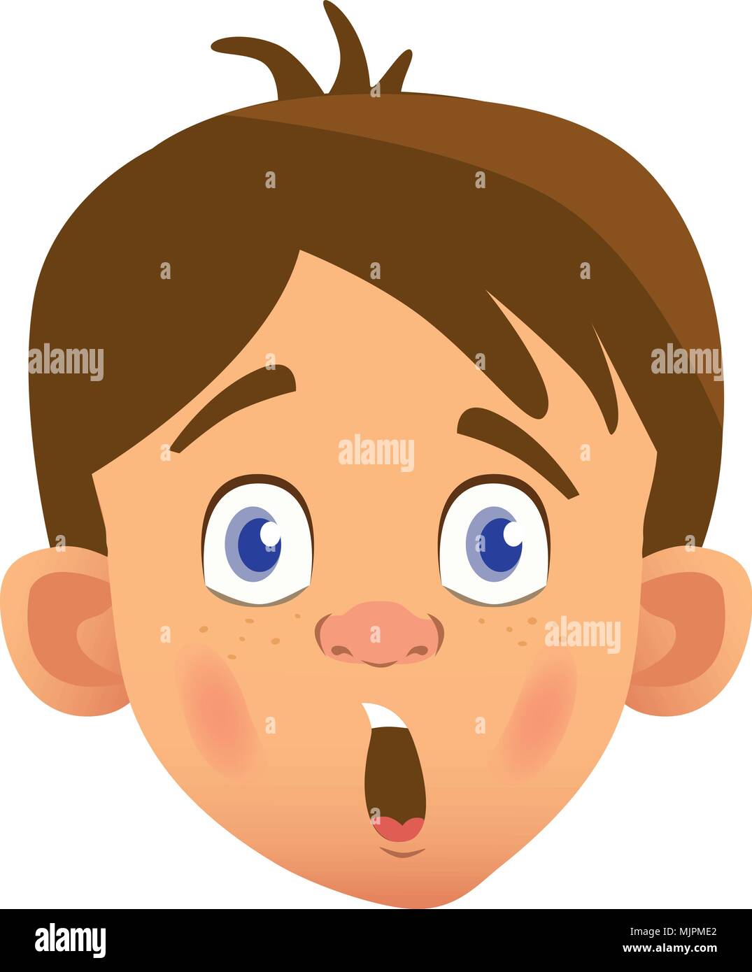Cartoon surprised boy hi-res stock photography and images - Alamy