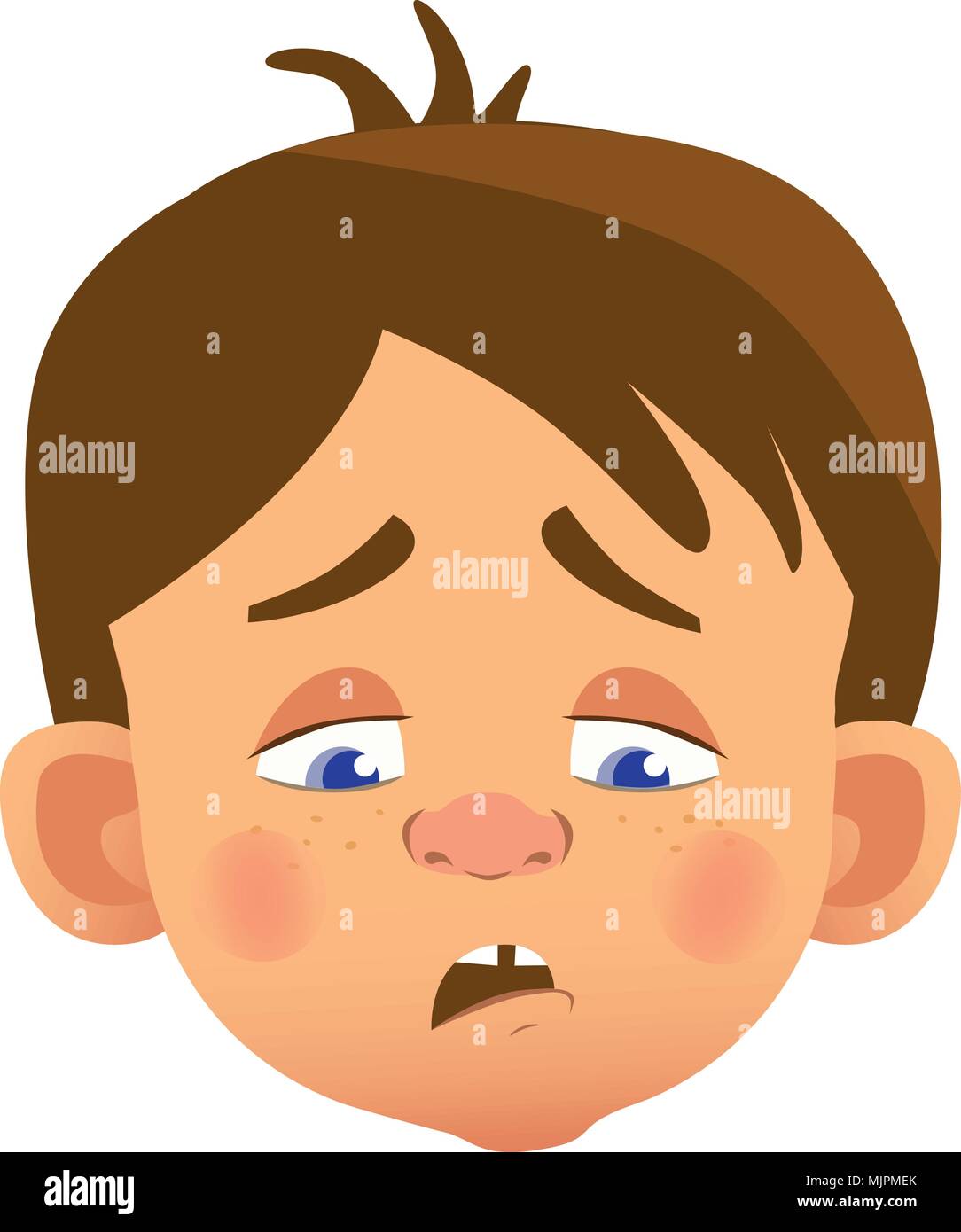 Pained face Stock Vector Images - Alamy