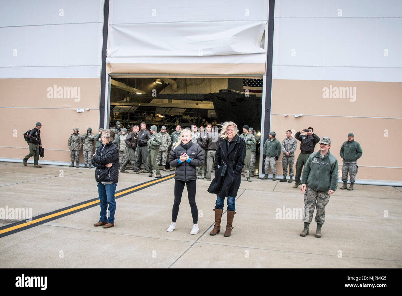 Members of the 179th Airlift Wing, Mansfield, Ohio, gathered to offer ...