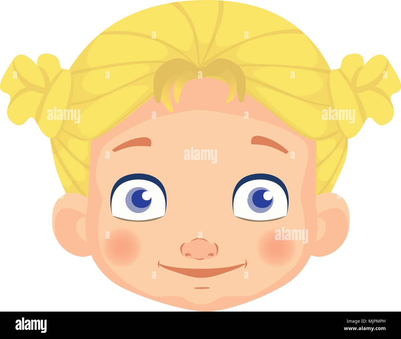 Caucasian girl character Stock Vector Image & Art - Alamy