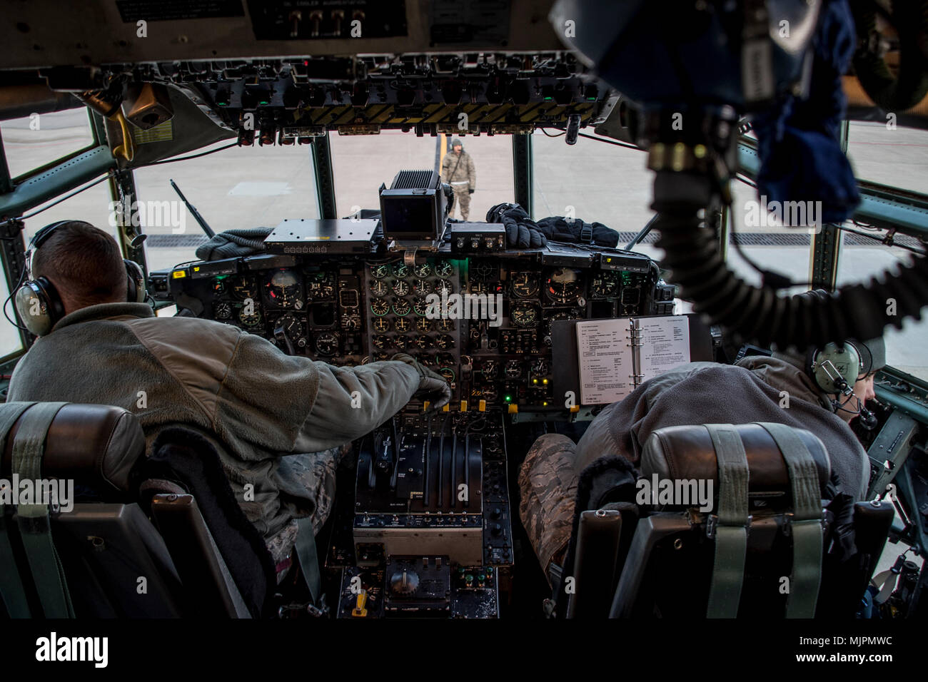 Master Sgt. Robert Snyder and Tech. Sgt. Michael Karam perform an ...