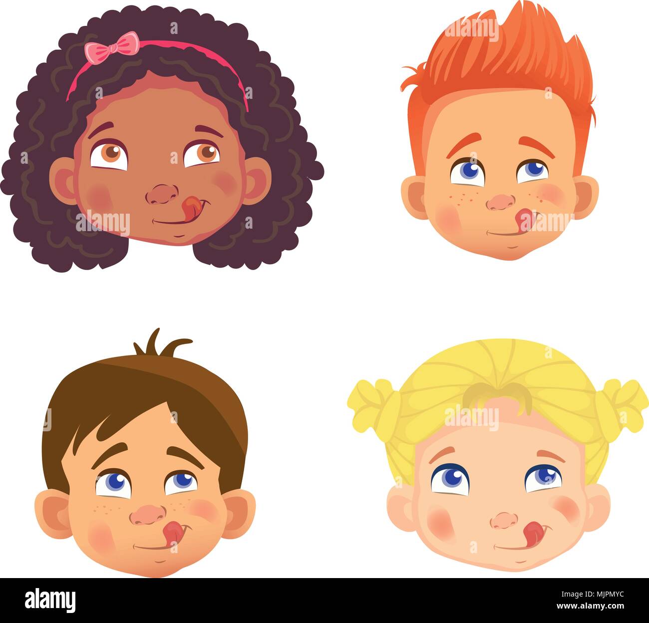 emotions of a childs face Stock Vector Image & Art - Alamy
