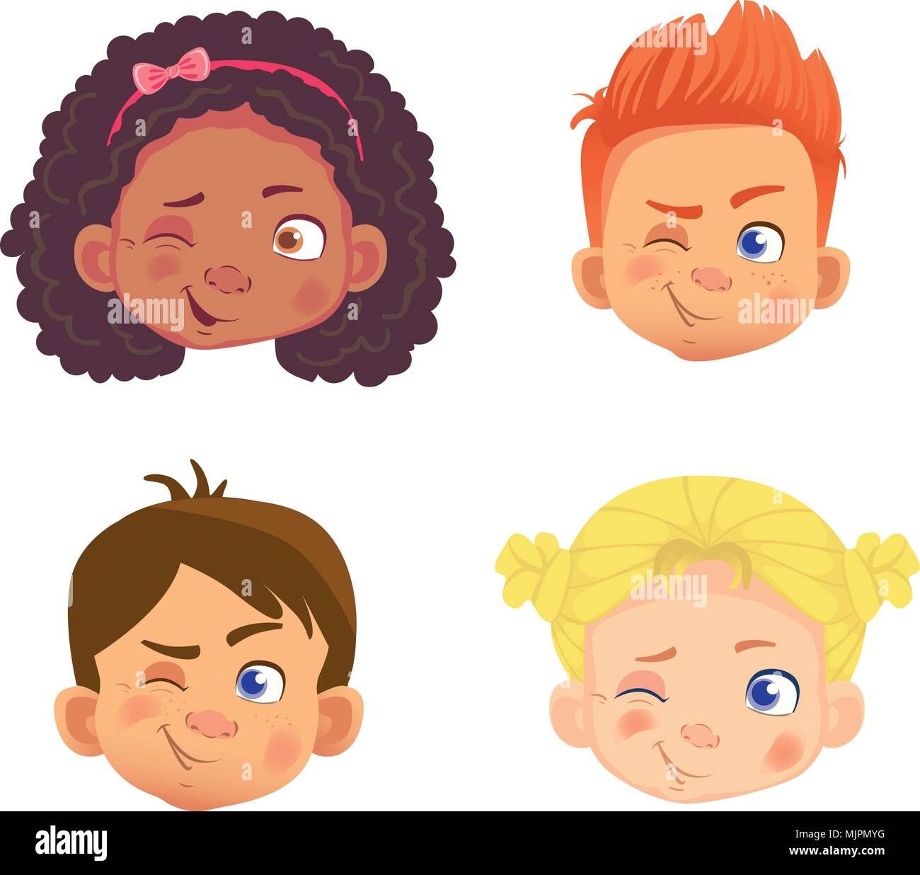 emotions of a childs face Stock Vector Image & Art - Alamy