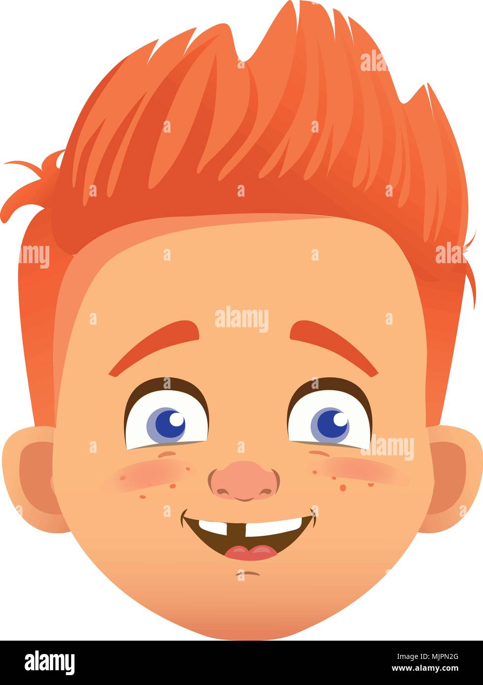 redhead boy character Stock Vector Image & Art - Alamy