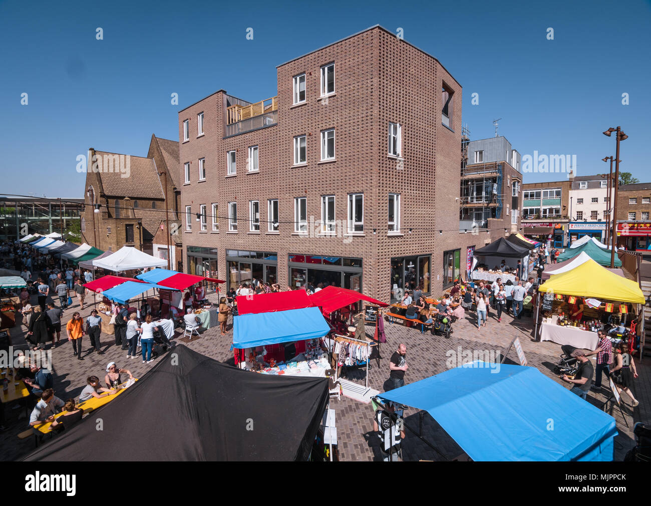 The new Deptford Market Yard by Deptford Station, London Stock Photo ...