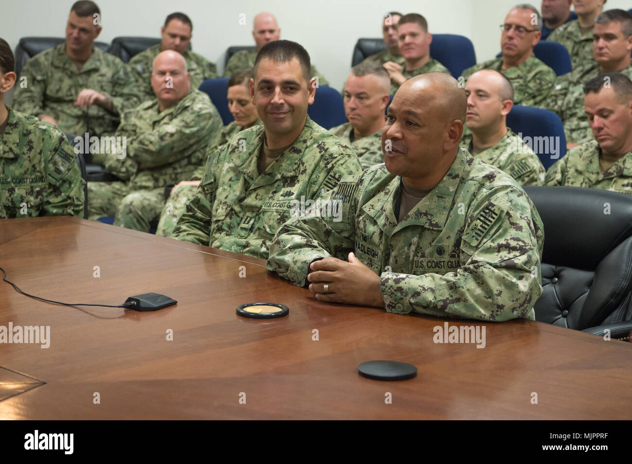 JOINT TASK FORCE - GUANTANAMO, Cuba - A JTF-GTMO Trooper speaks to ...