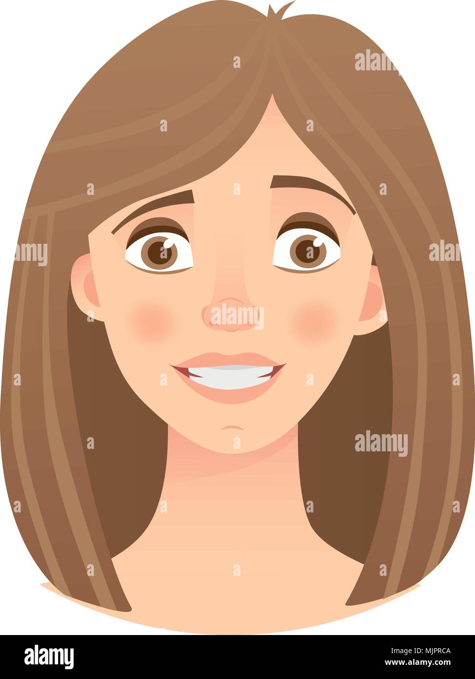 emotions of womans face Stock Vector Image & Art - Alamy