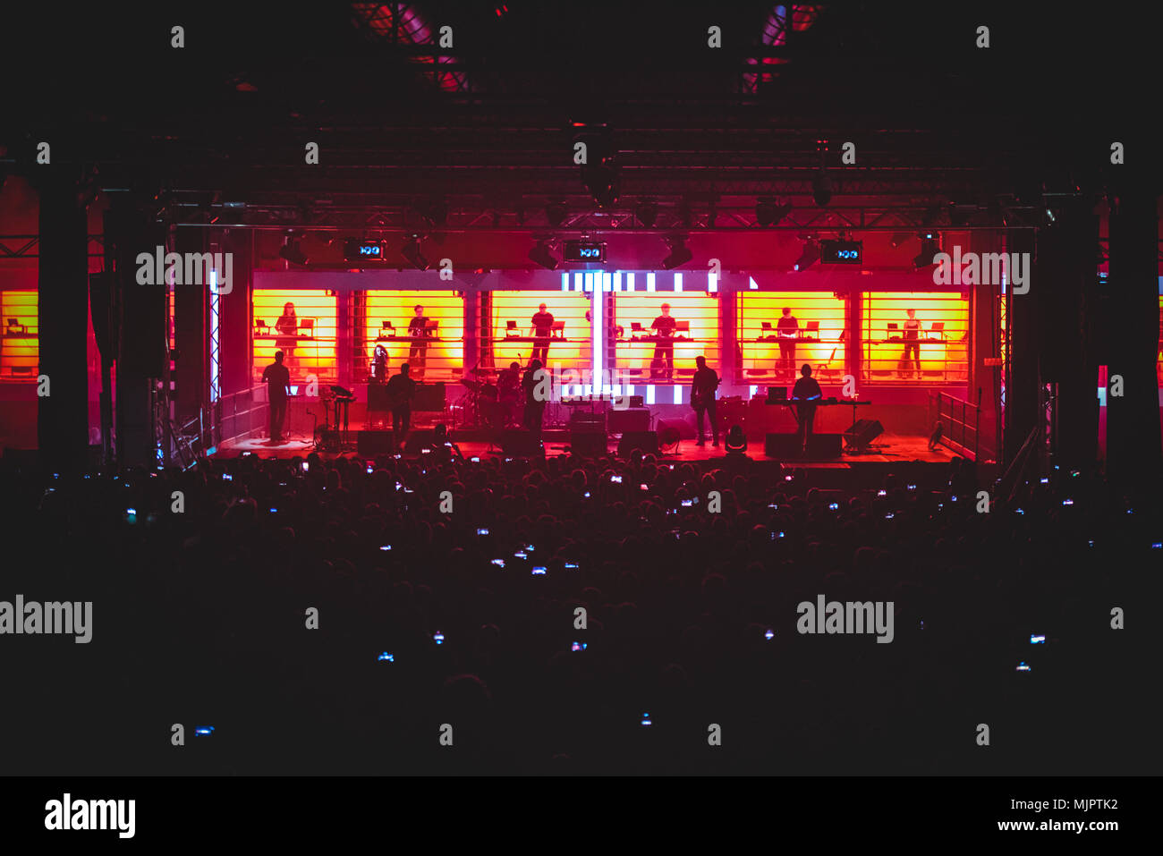 Torino, Italy, 2018 May 5th: The English rock band New Order performing ...