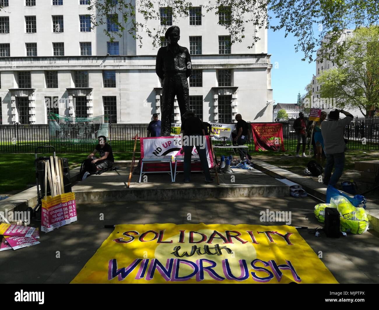 London, UK, 5 May 2018. Solidarity with the Windrush generation protest ...