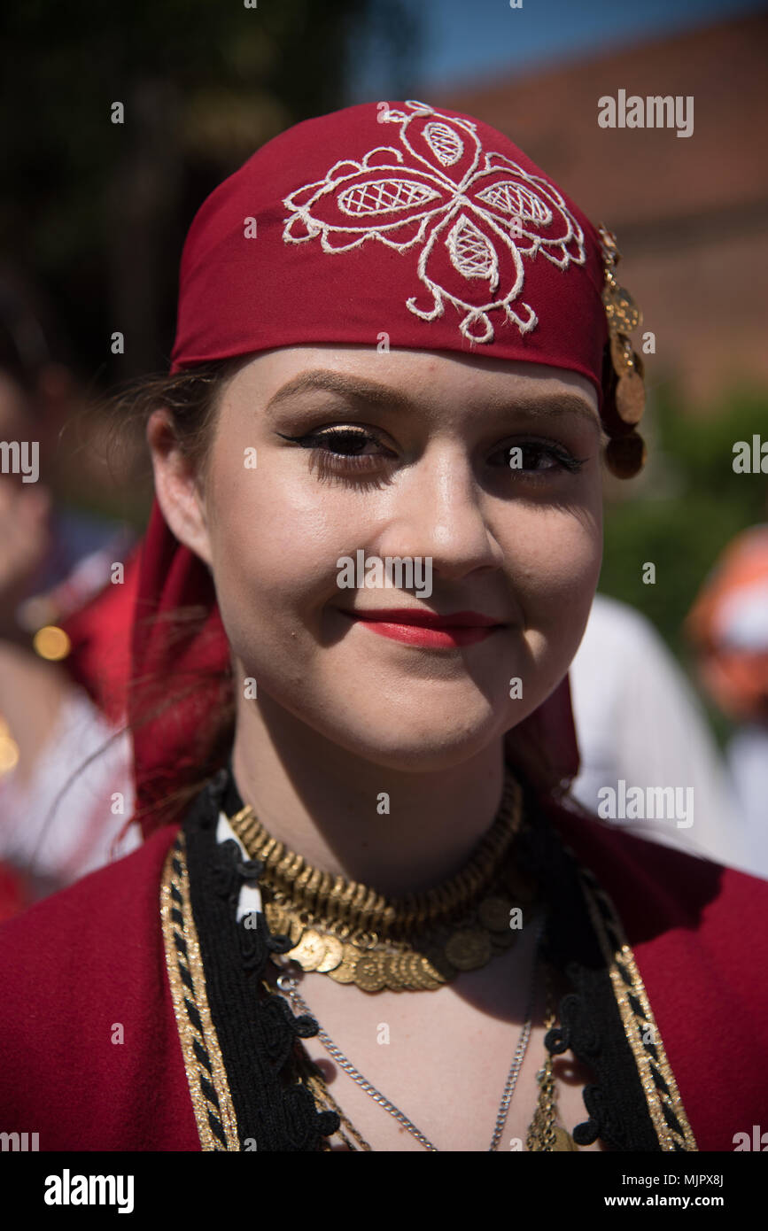 London, UK, 5 May 2018. Singer Maria Georgieva preforms at the 7th ...