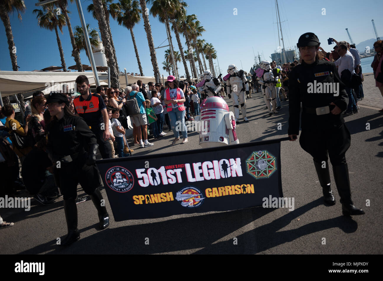 Members of the 501st Legion Spanish Garrison dressed as a characters ...