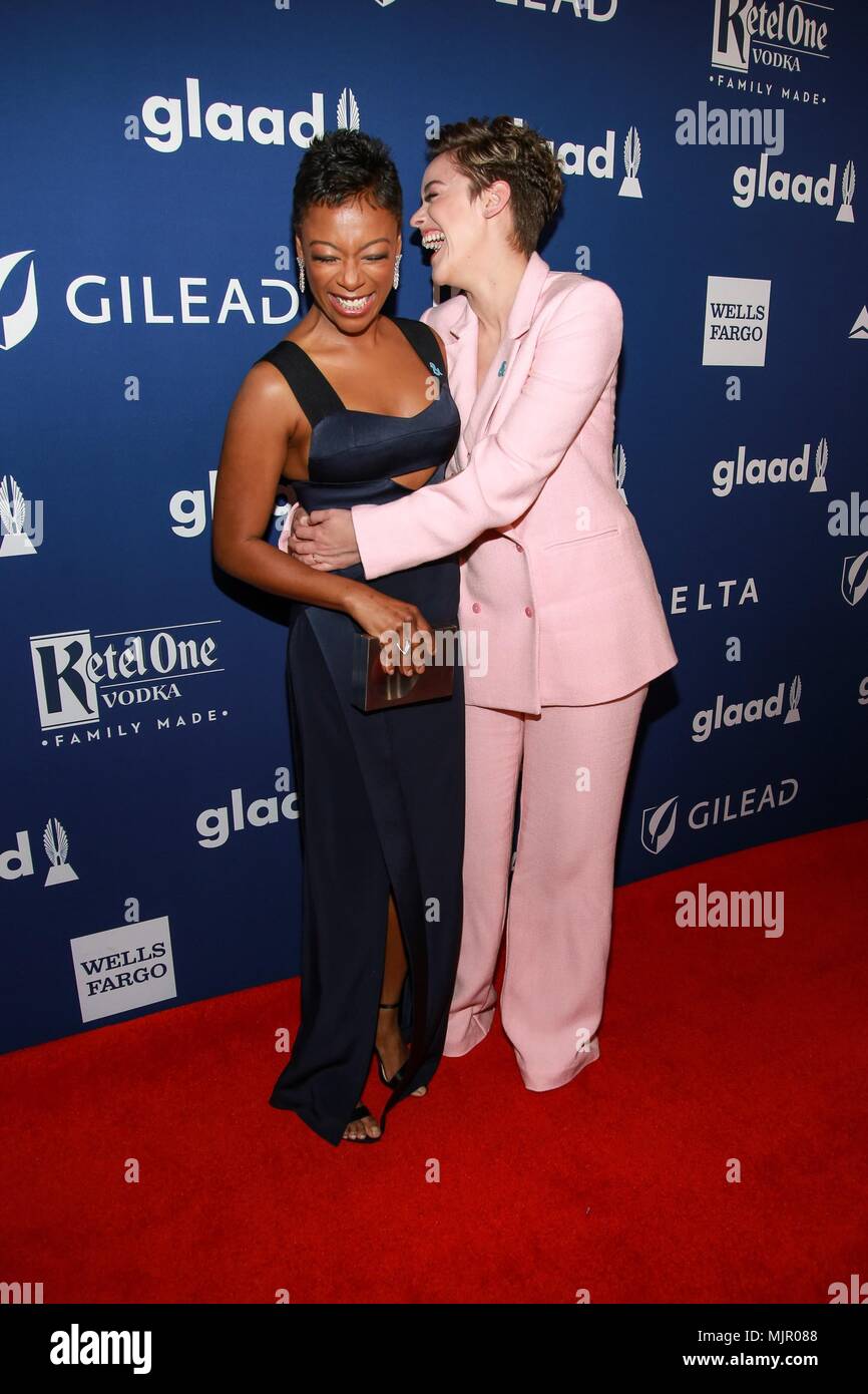 New York, NY, USA. 5th May, 2018. Samira Wiley, Lauren Morelli at ...