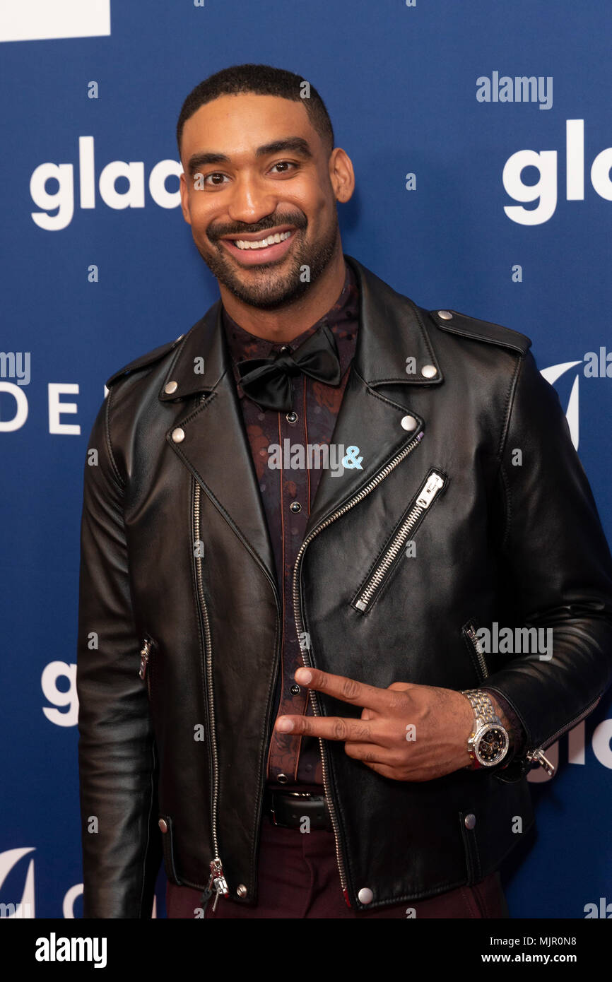 New York, NY - May 5, 2018: Zeke Thomas attends the 29th Annual GLAAD ...