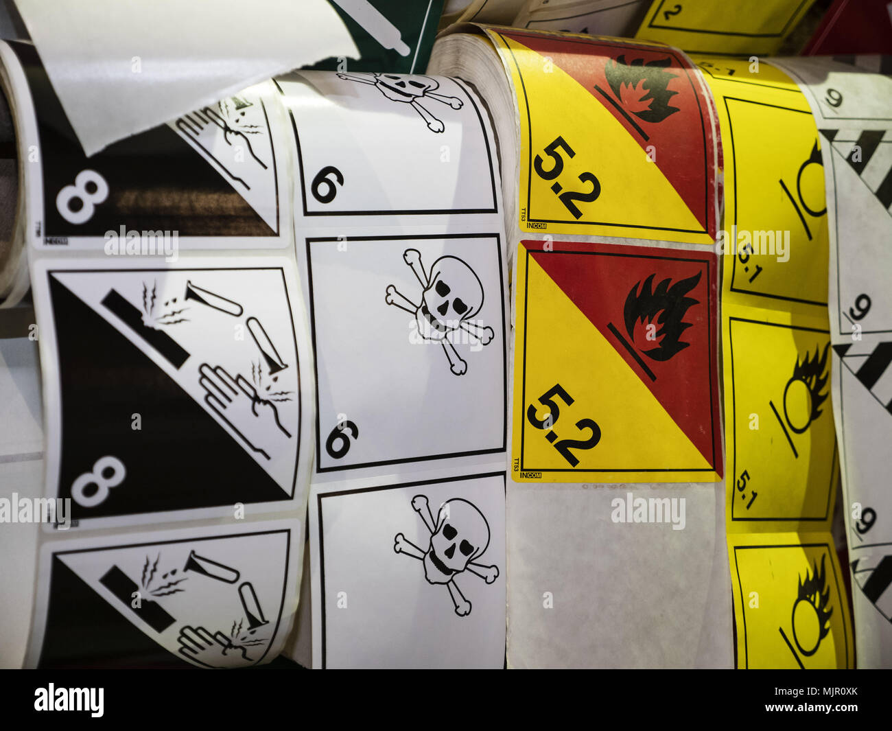 Class 9 hazard label hi-res stock photography and images - Alamy