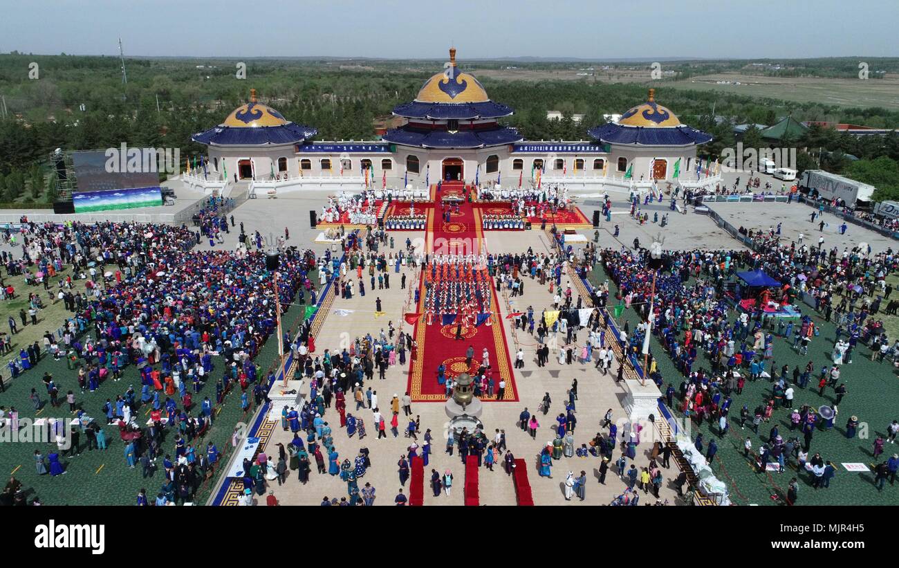 Ordos, China's Inner Mongolia Autonomous Region. 6th May, 2018. A grand ...