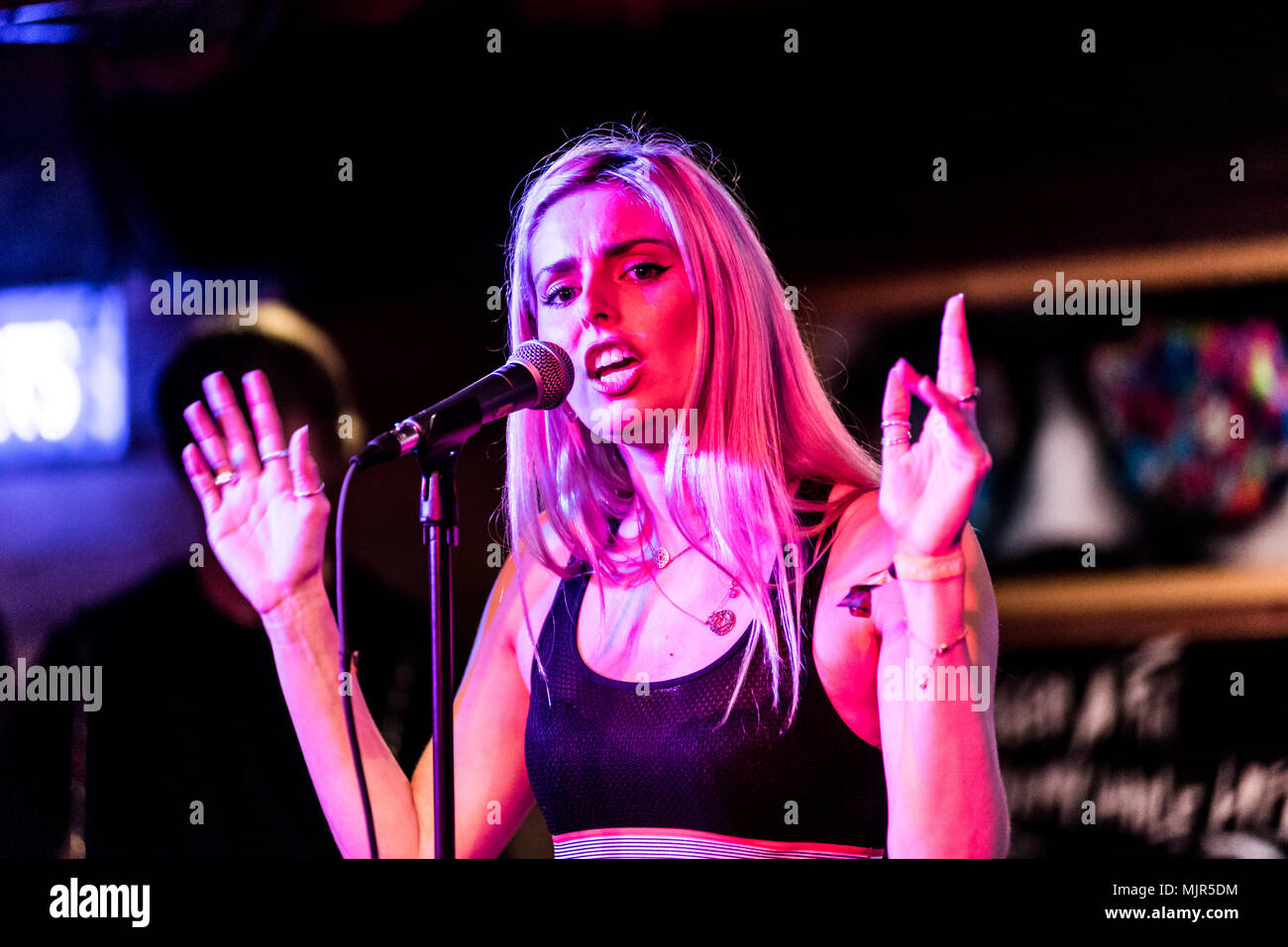 Leeds, UK, 6 May 2018. Call Me Loop perform at Live At Leeds 2018 at ...