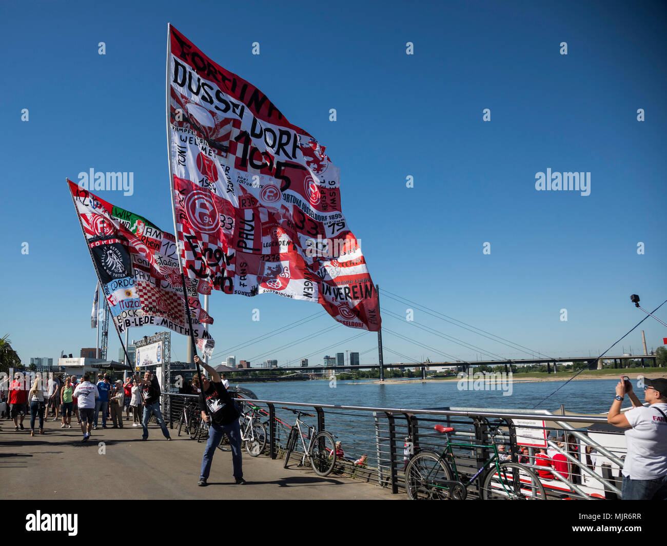 Football fans flags hi-res stock photography and images - Alamy