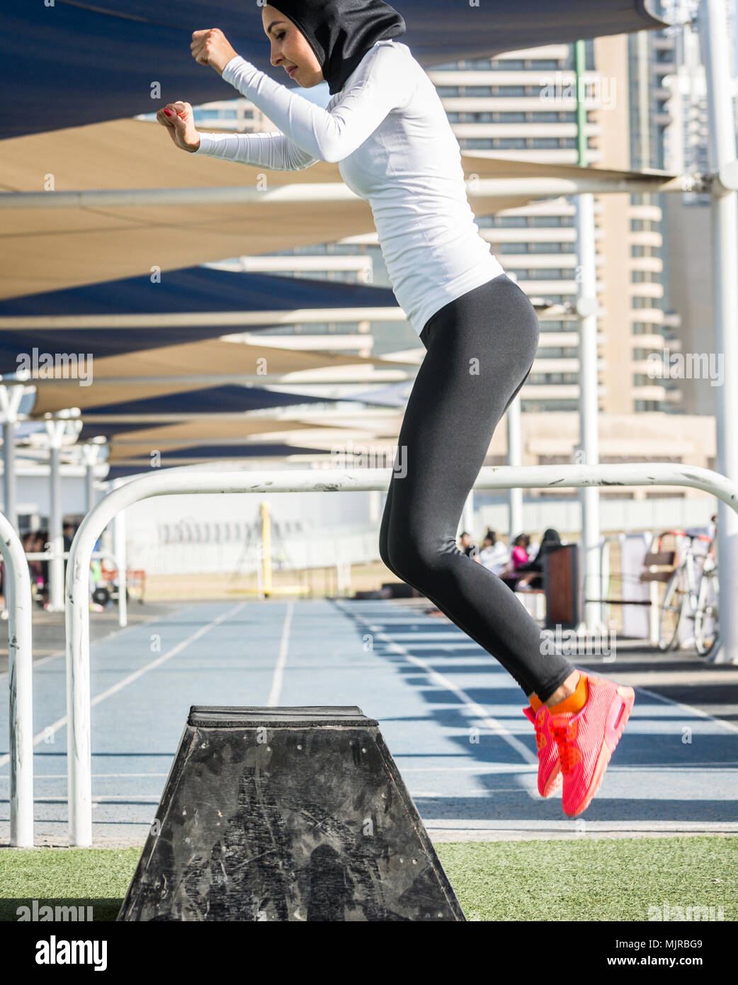 Dubai park jogging hi-res stock photography and images - Alamy