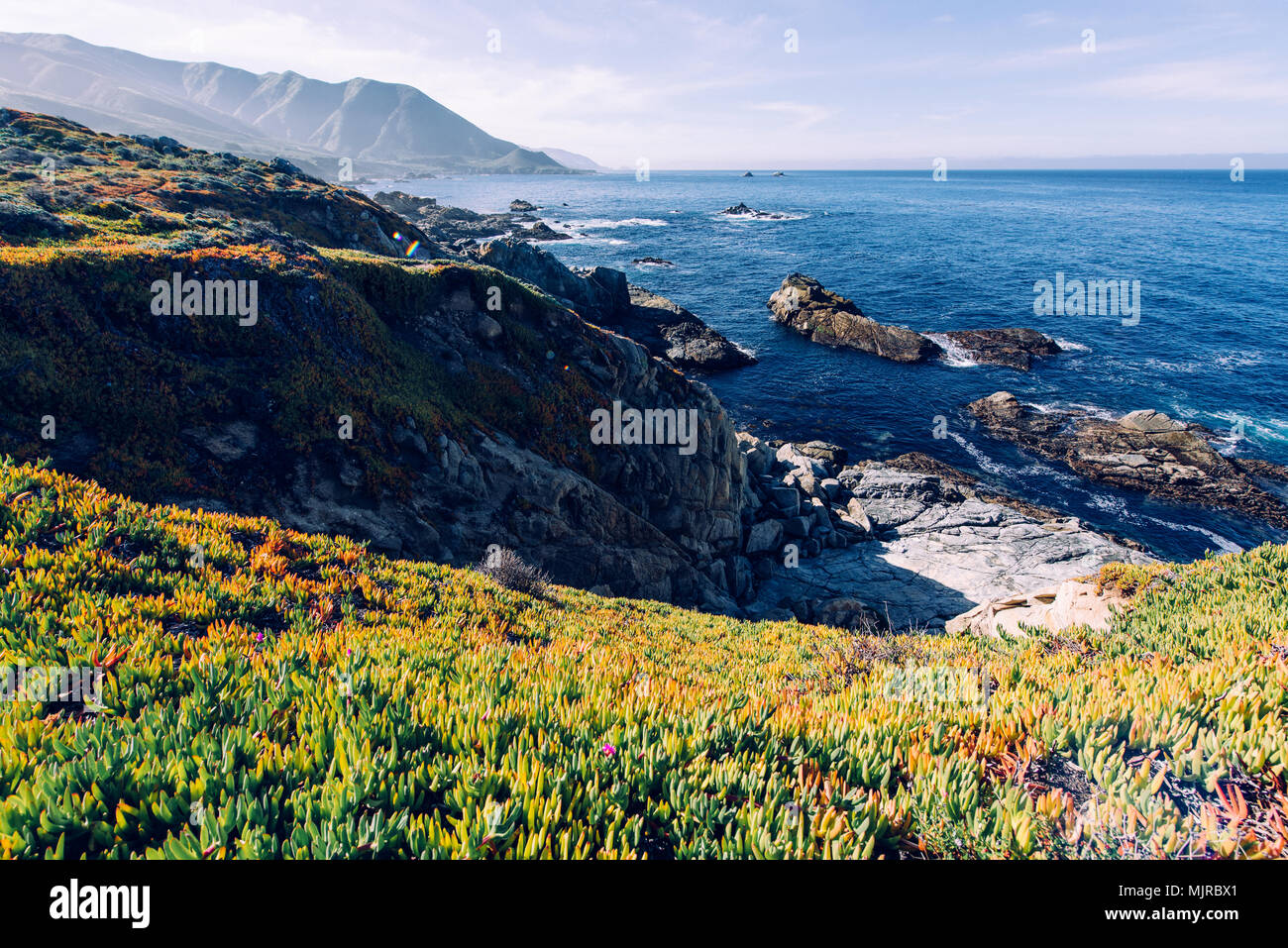 Views Along Highway One Stock Photo - Alamy