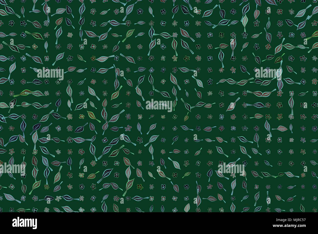 Illustrations of leaves & flowers. Good for web page, wallpaper ...