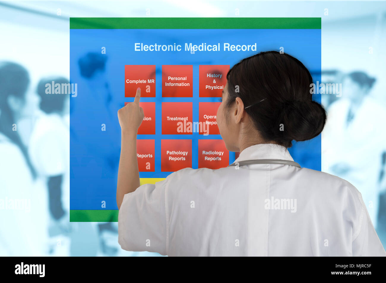 Electronic medical record computer blur hi-res stock photography and ...