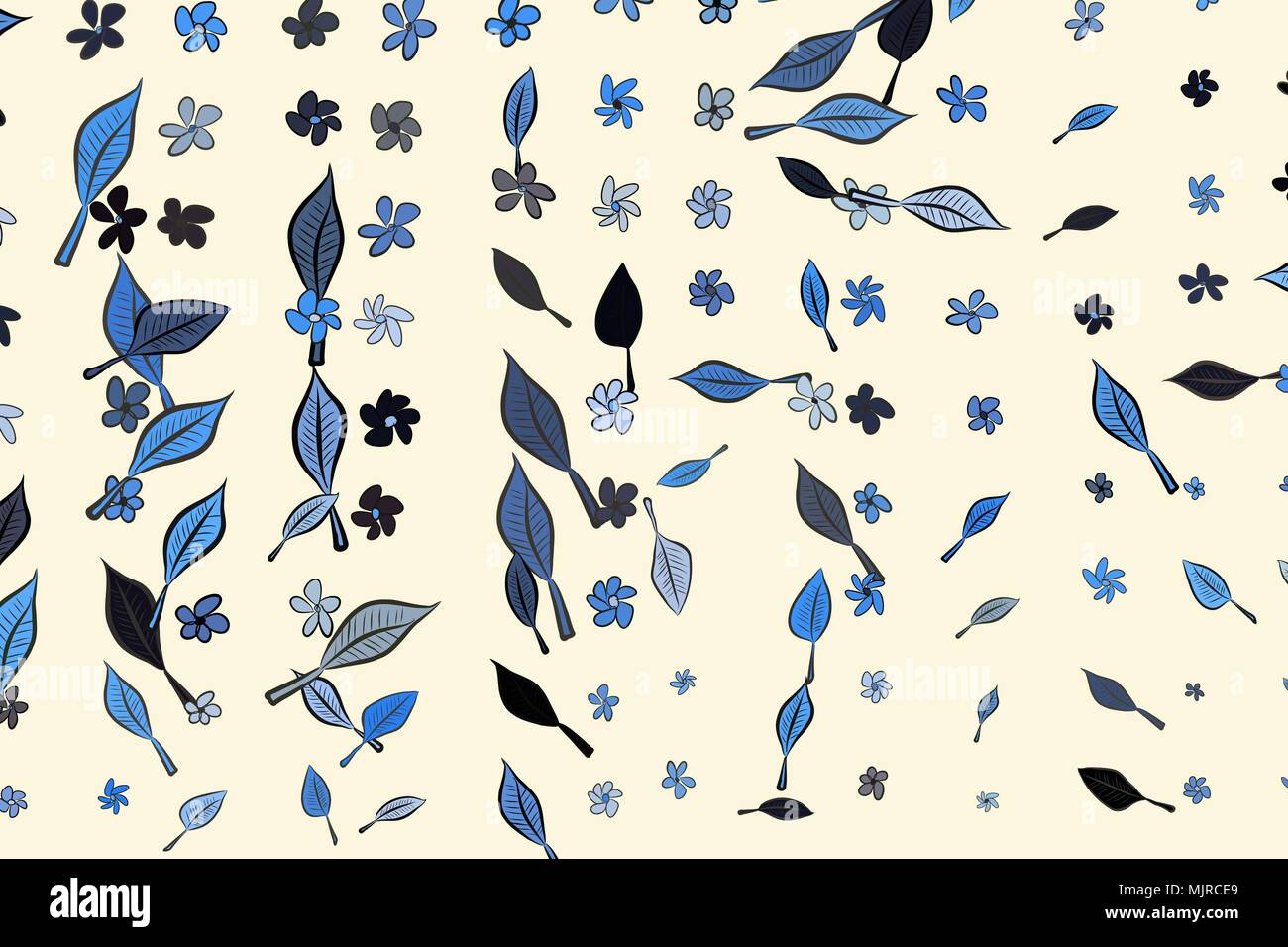 Illustrations of leaves & flowers. Good for web page, wallpaper ...