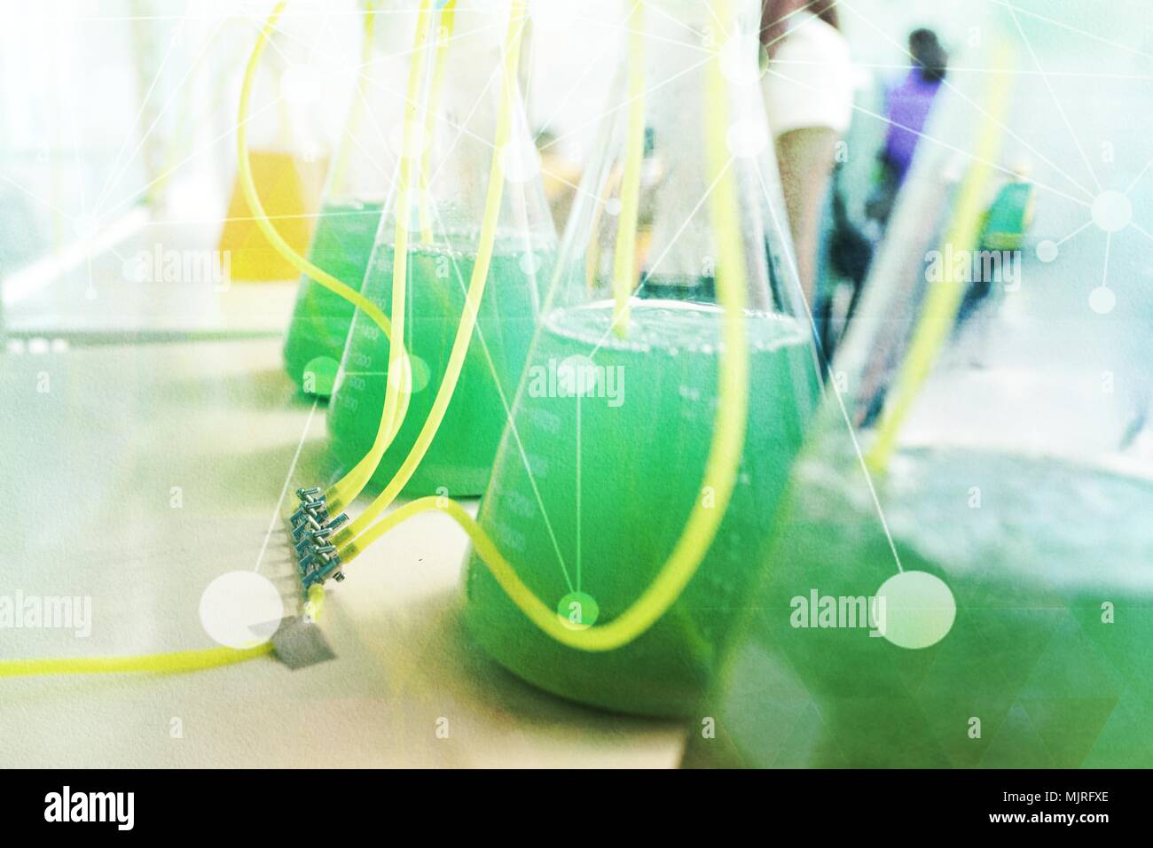 Laboratory Glassware, Science graphic filter image Stock Photo - Alamy