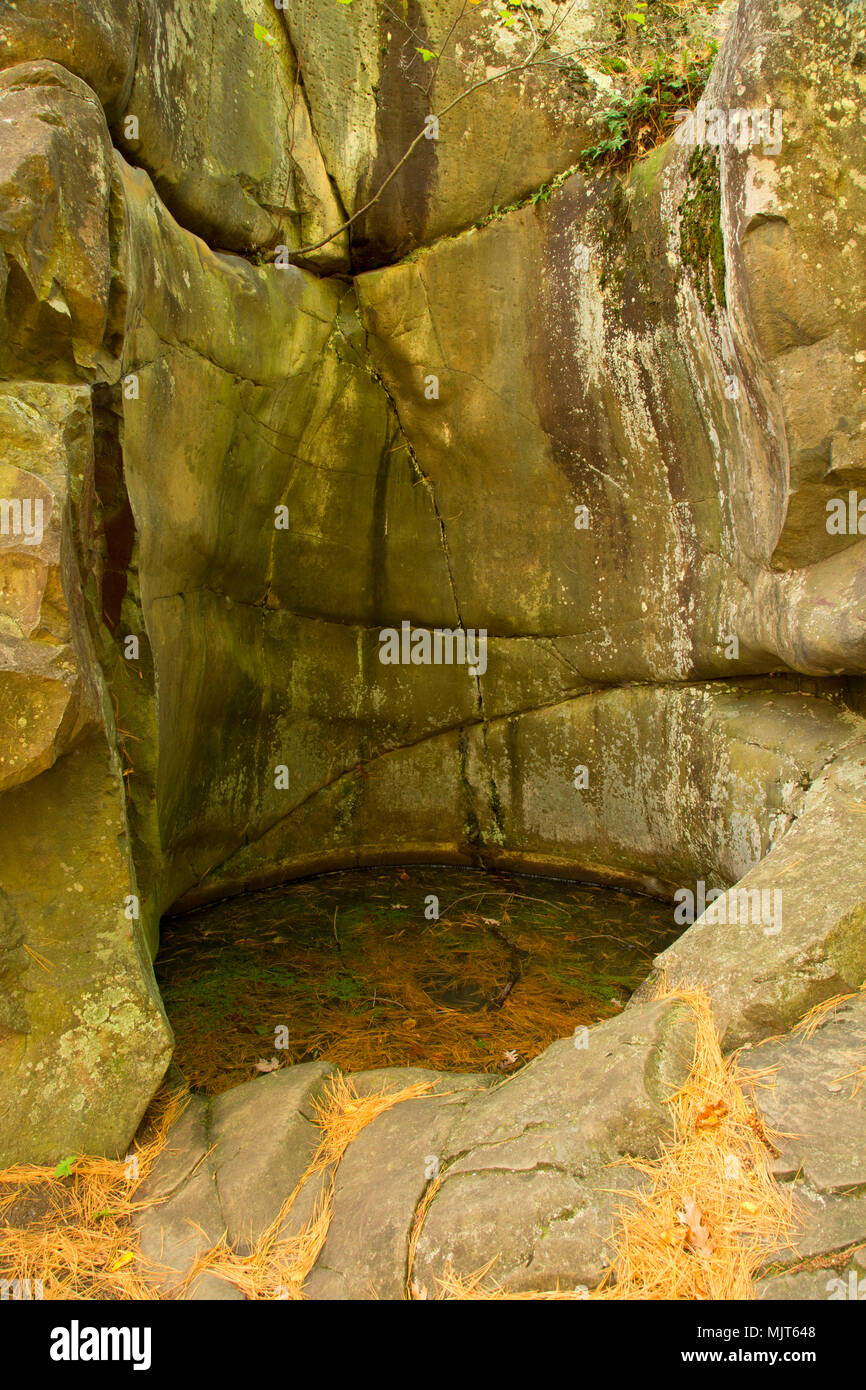 Pothole along Glacial Pothole Trail, St. Croix National Scenic Riverway ...