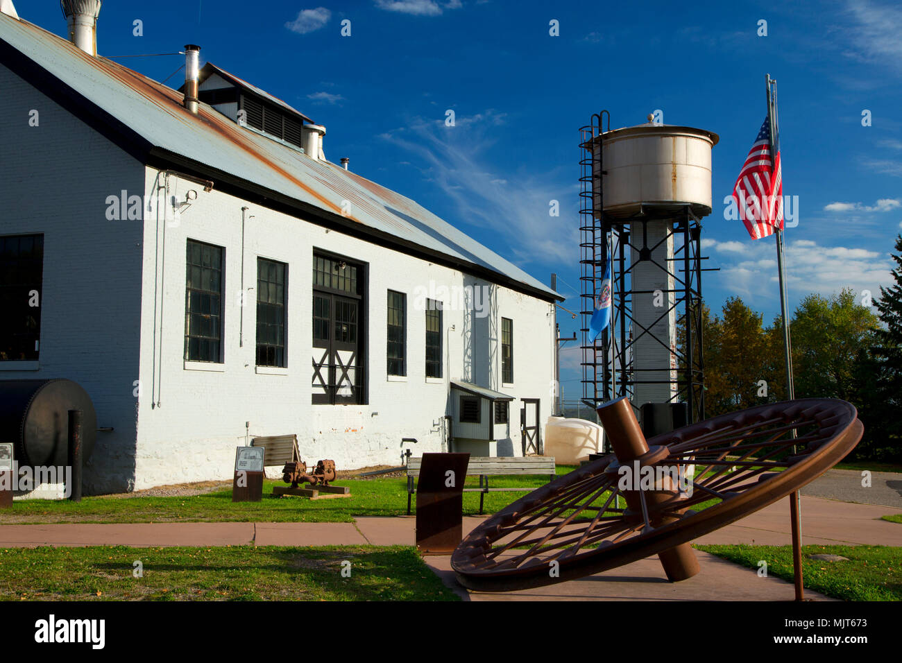 Engine House with Sheave Wheel, Soudan Underground Mine State Park ...
