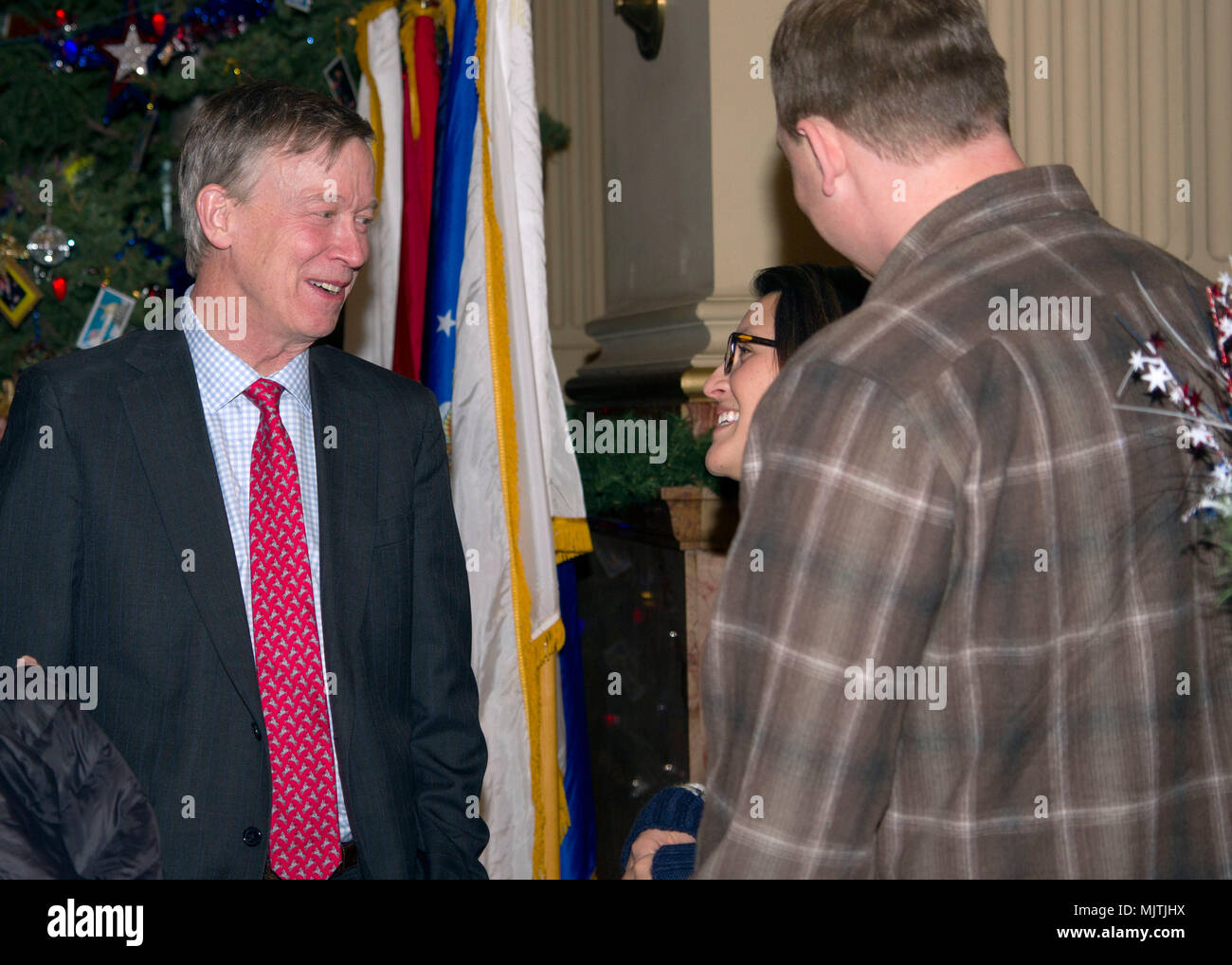 Colorado Gov. John W. Hickenlooper speaks to Gold Star Family members ...
