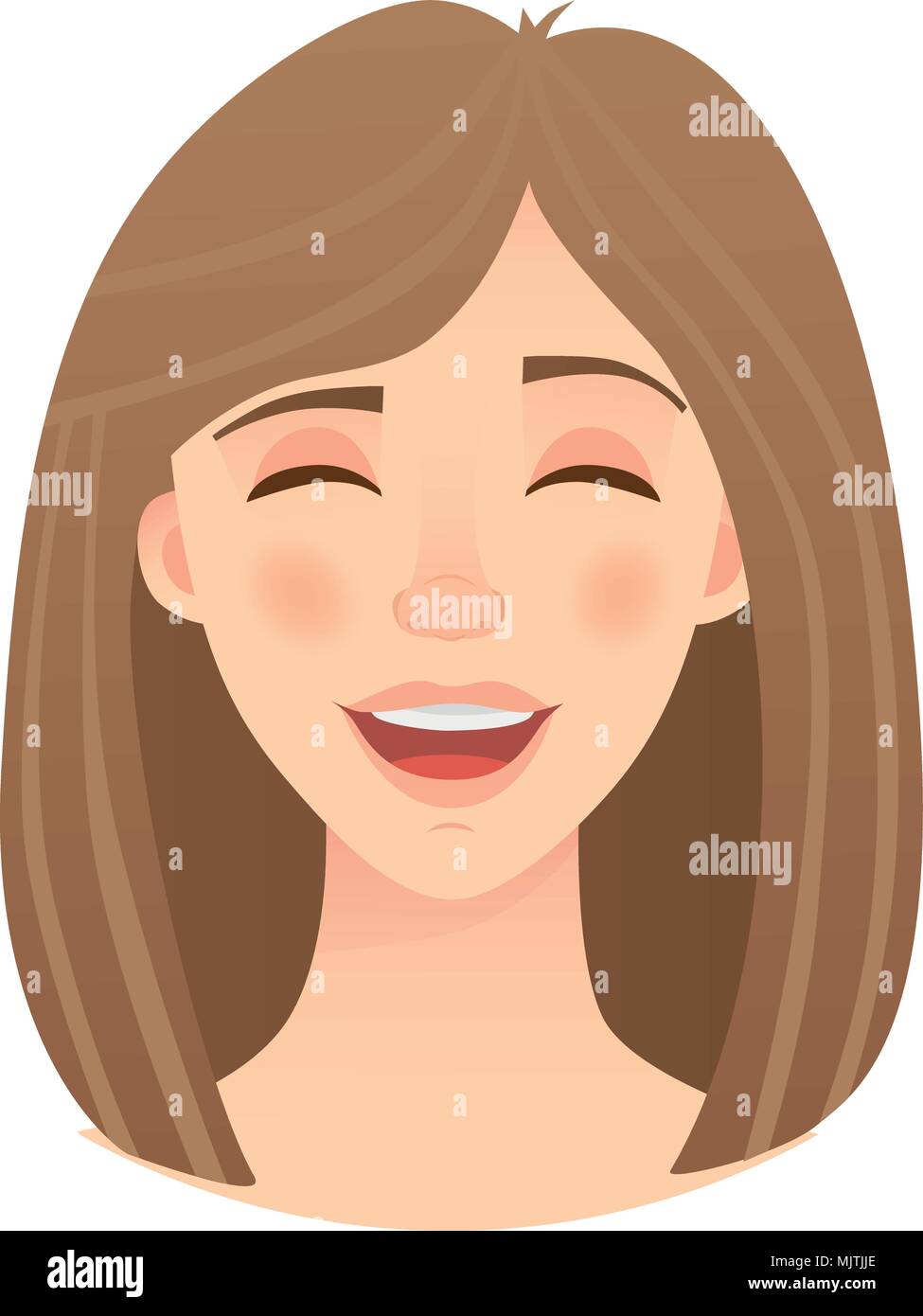 emotions of womans face Stock Vector Image & Art - Alamy