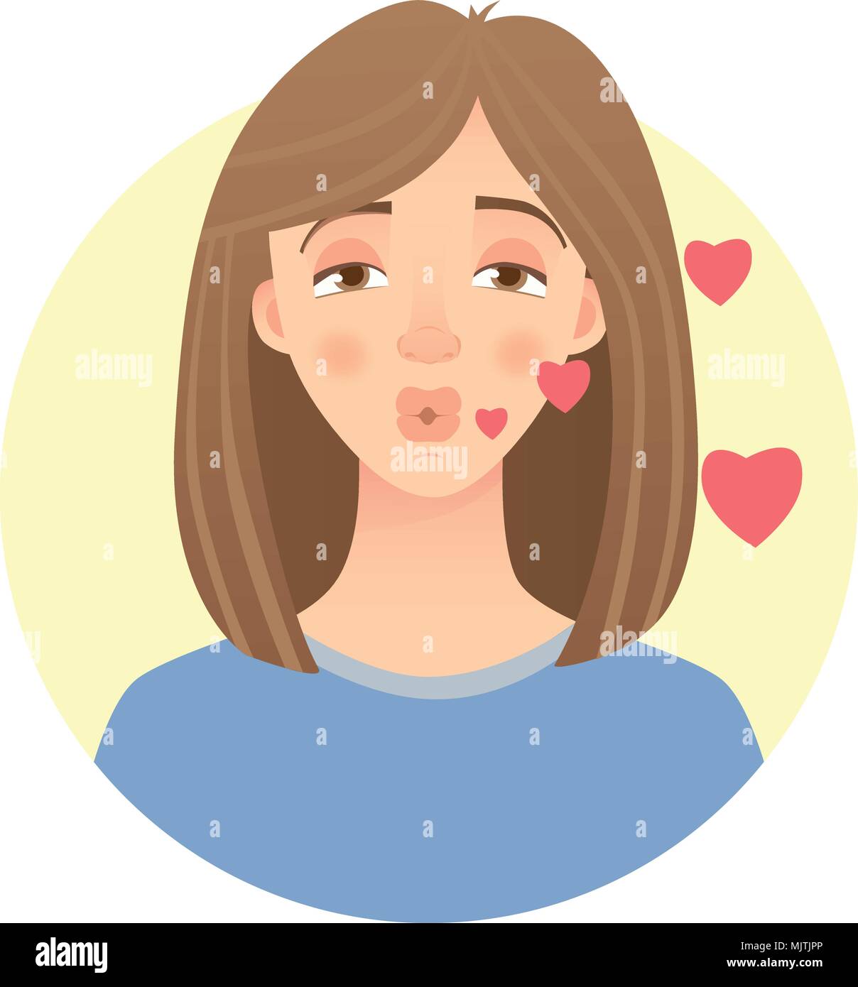 emotions of womans face Stock Vector Image & Art - Alamy