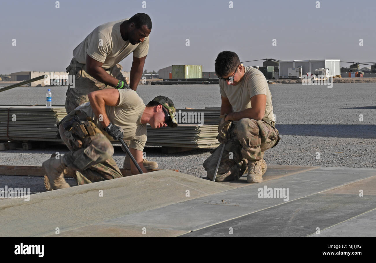 U.S. Air Force Airmen, assigned to the 577th Expeditionary Prime Base ...