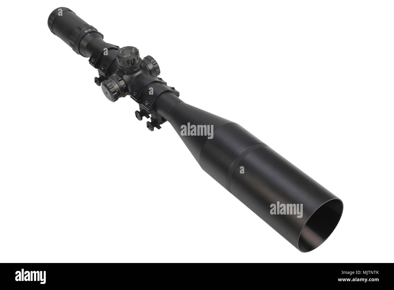 Sniper scope isolated on white background Stock Photo - Alamy